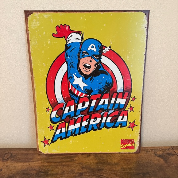 Marvel | Wall Decor | Marvel Captain America Metal Wall Decor | Poshmark